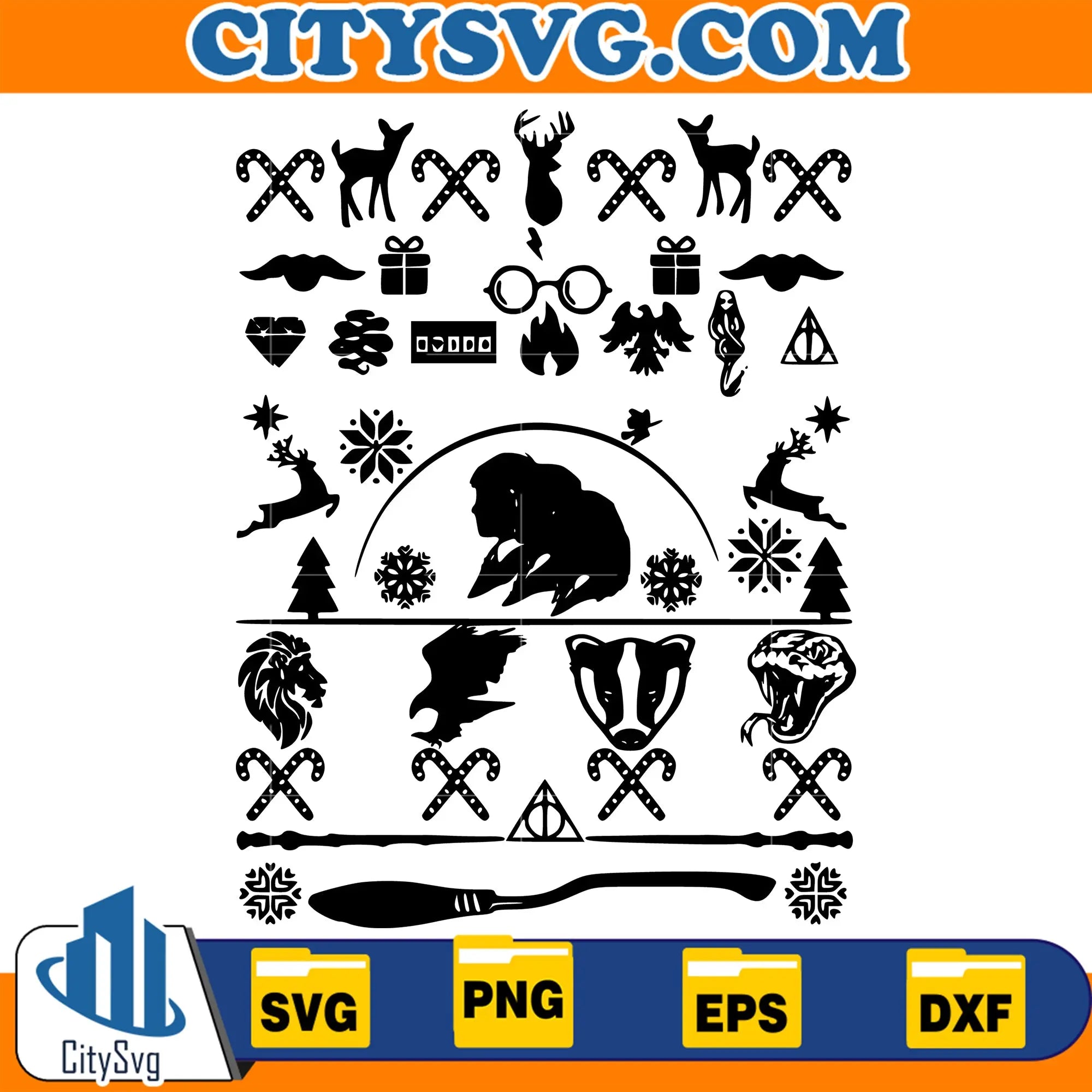 Harry Potter Christmas Svg – CITYSVG