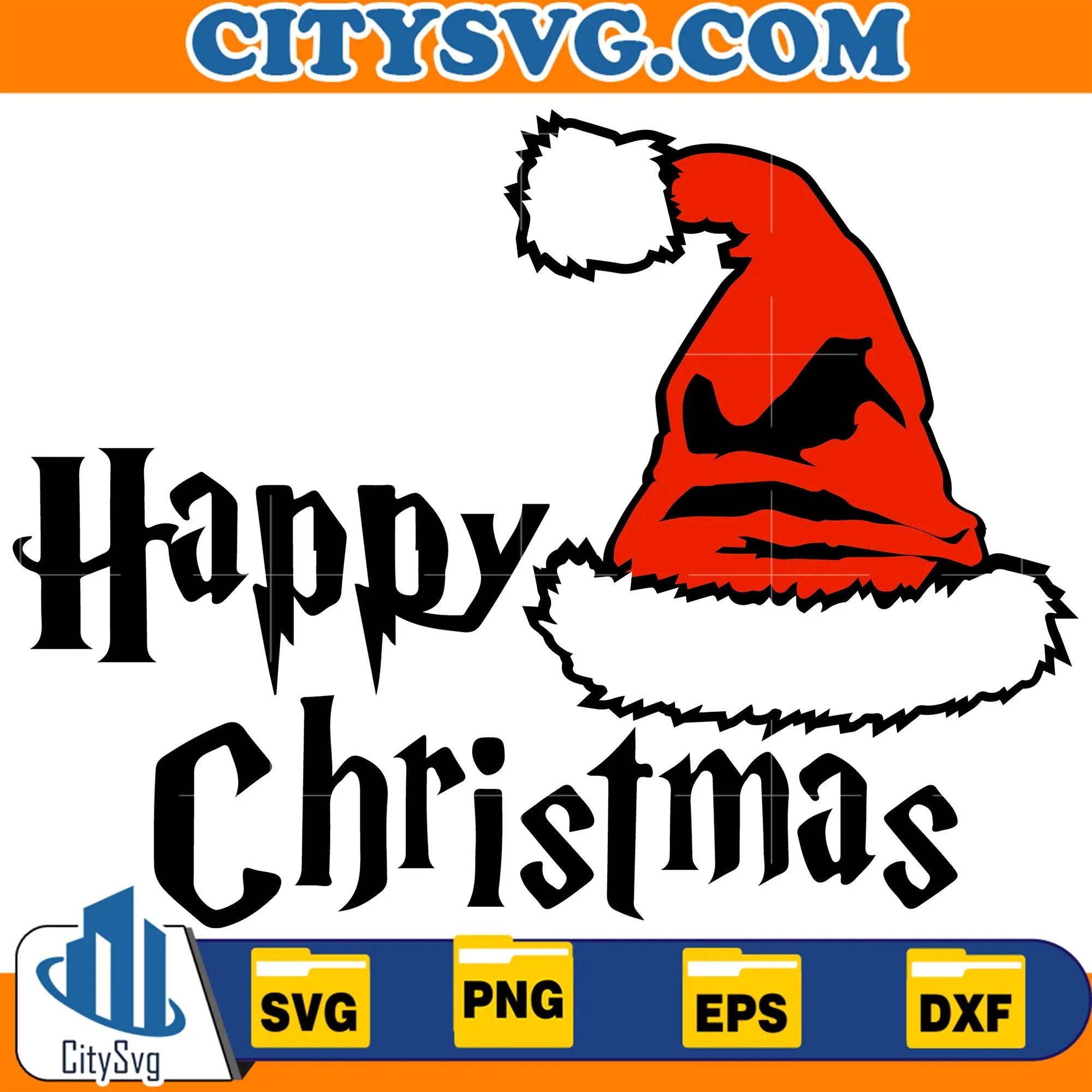 Harry Potter Sorting Hat Christmas Svg – CITYSVG