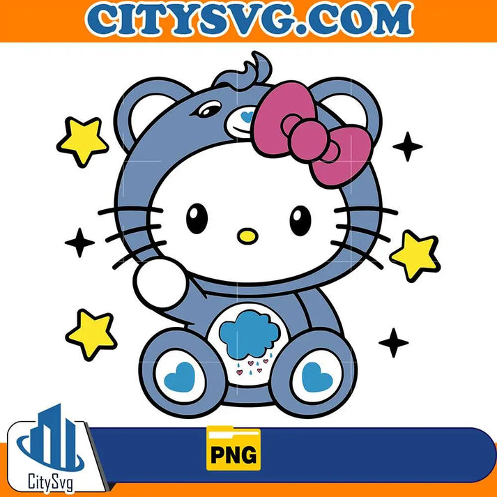Hello Kitty Care Bears Blue Png – CITYSVG