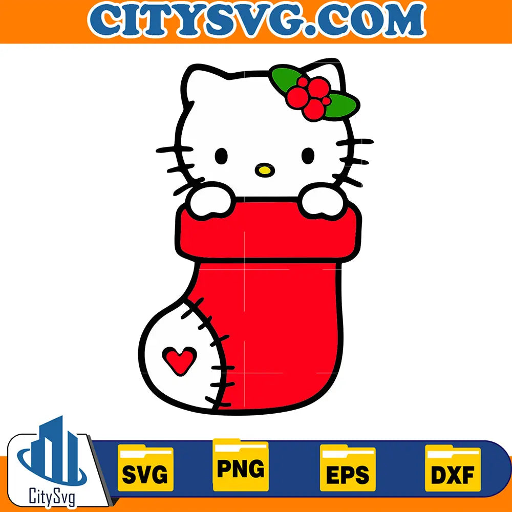 Hello Kitty Christmas Svg – CITYSVG