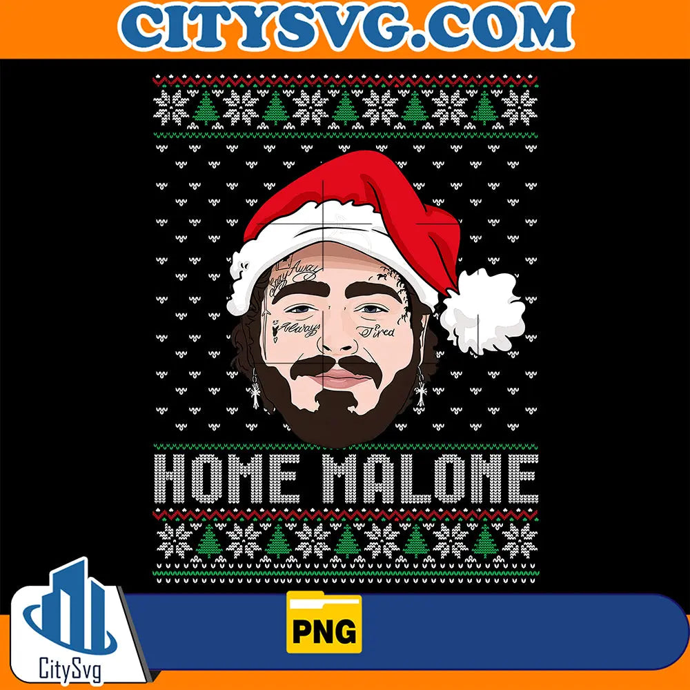 Home Malone Christmas Post Malon Ugly Png – CITYSVG
