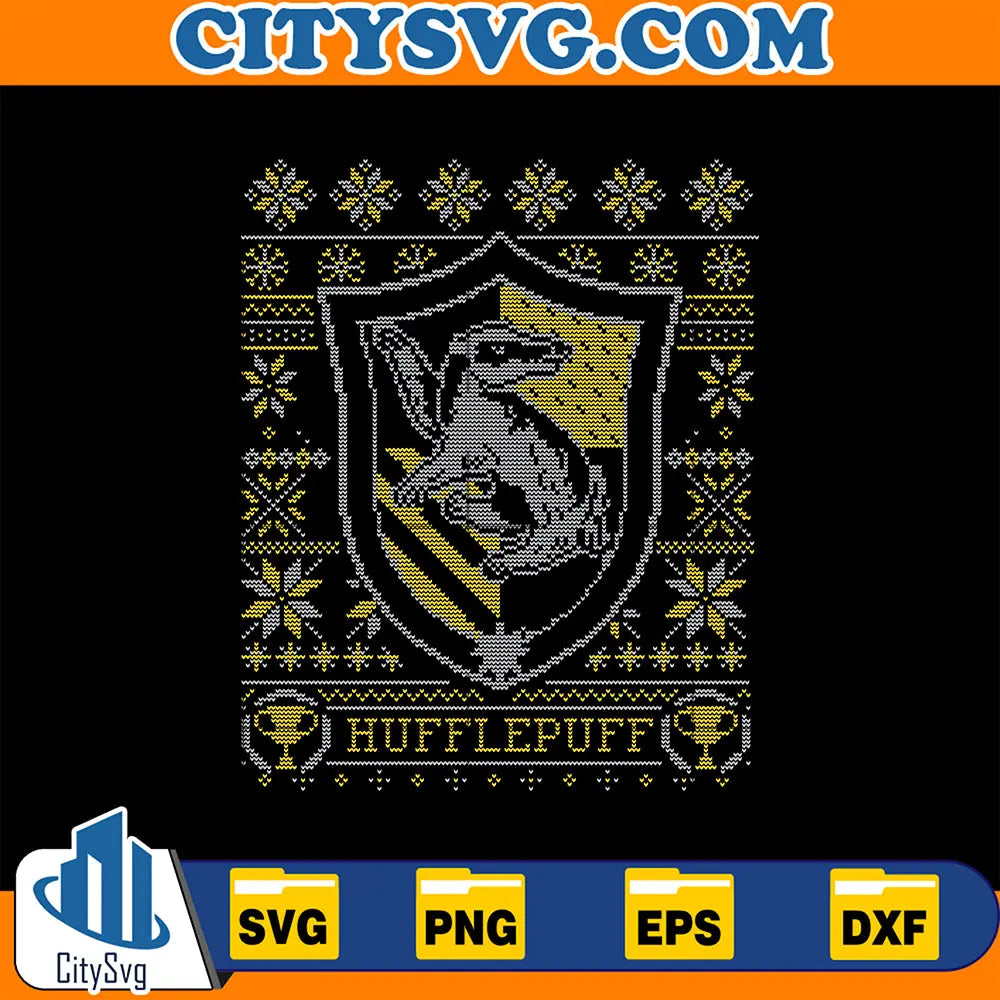 Hufflepuff Ugly Christmas Svg – CITYSVG