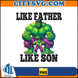 Hulk Dad And Son Png, Father's Day Png, Superhero Dad Png, Like Father ...