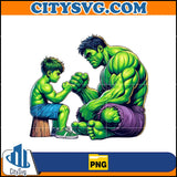 Hulk Dad And Son Png, Super Hero Dad And Son Png, Father's Day 2024 Pn ...