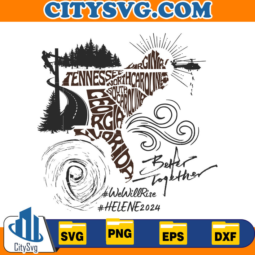 Hurricane Helene First Response Svg – CITYSVG