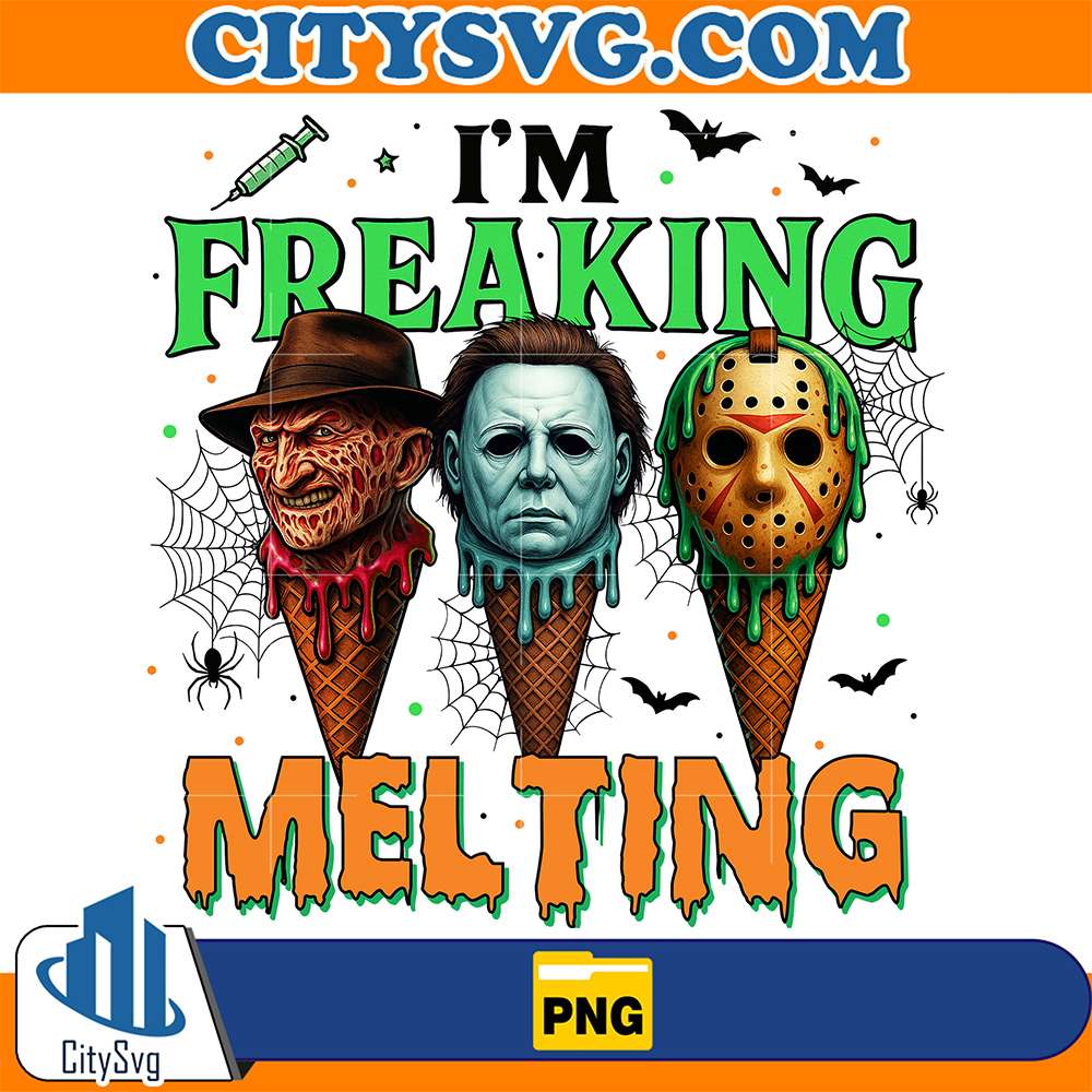 I'm Freaking Melting Horror Character Png – CITYSVG