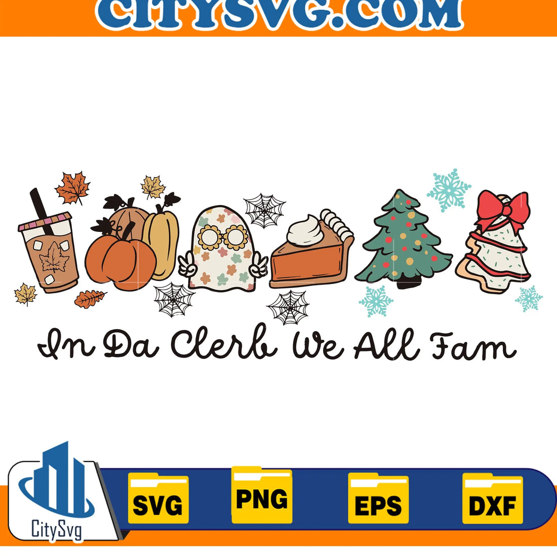 In Da Clerb We All Fam Svg – CITYSVG