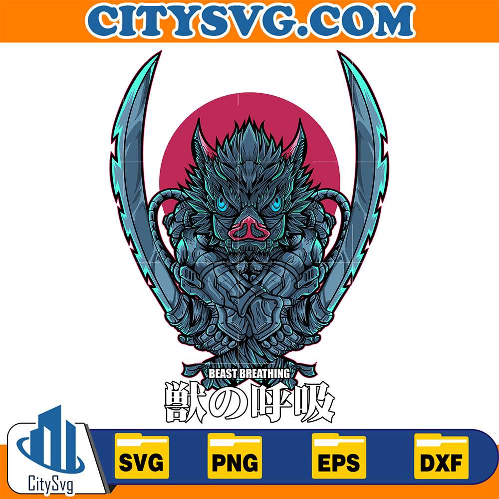 Inosuke Hashibira Beast Breathing Demon Slayer Svg – CITYSVG