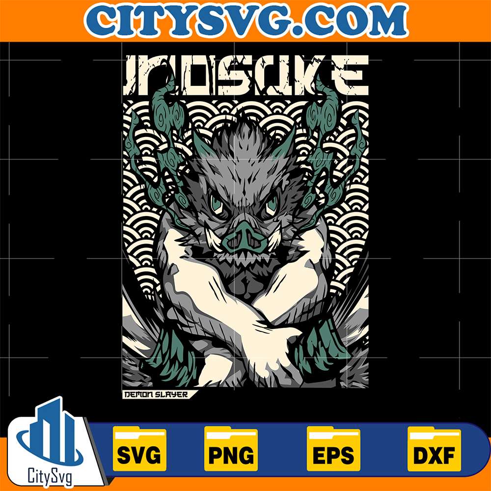 Inosuke Hashibira Demon Slayer Svg – CITYSVG