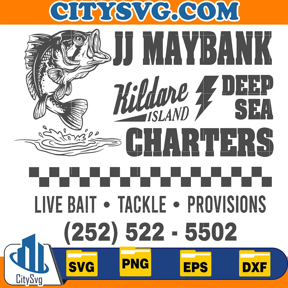 JJ Maybank Deep Sea Charters Svg – CITYSVG