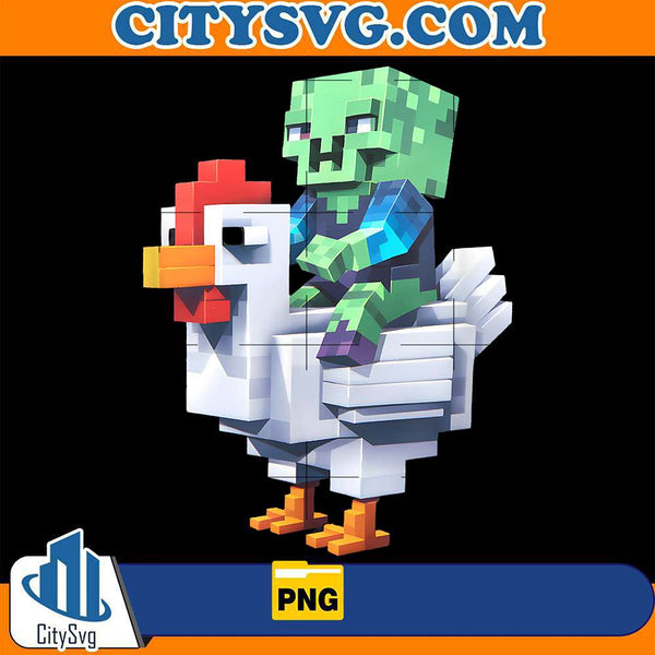 Jock Chicken Zombie Pixel Art Gamer Png – CITYSVG