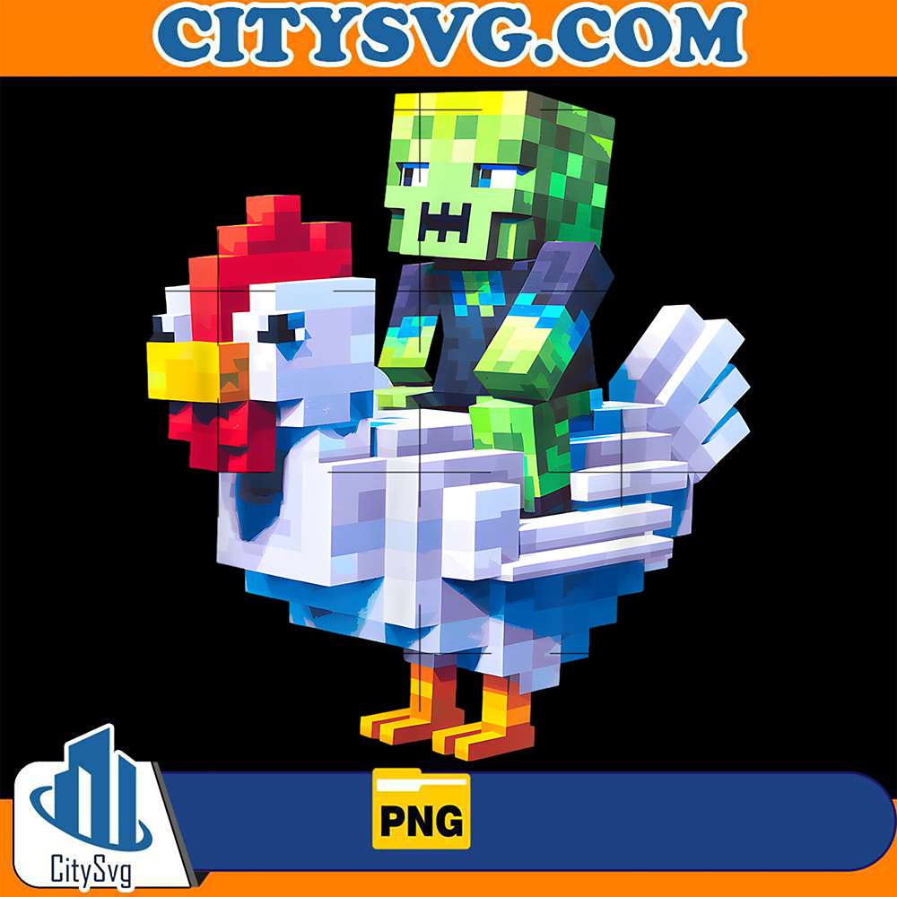 Jock Chicken Zombie Pixel Art Gamer Png – CITYSVG