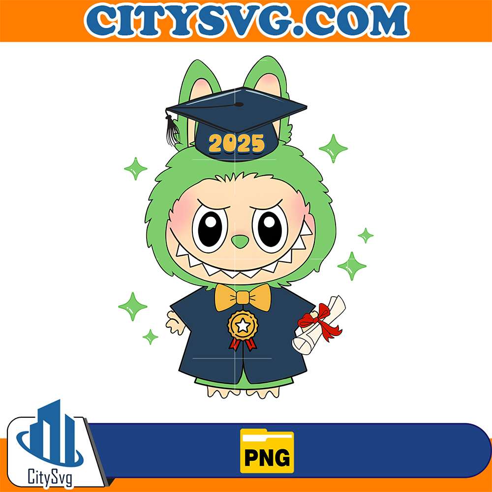 Labubu Graduation 2025 Png – CITYSVG