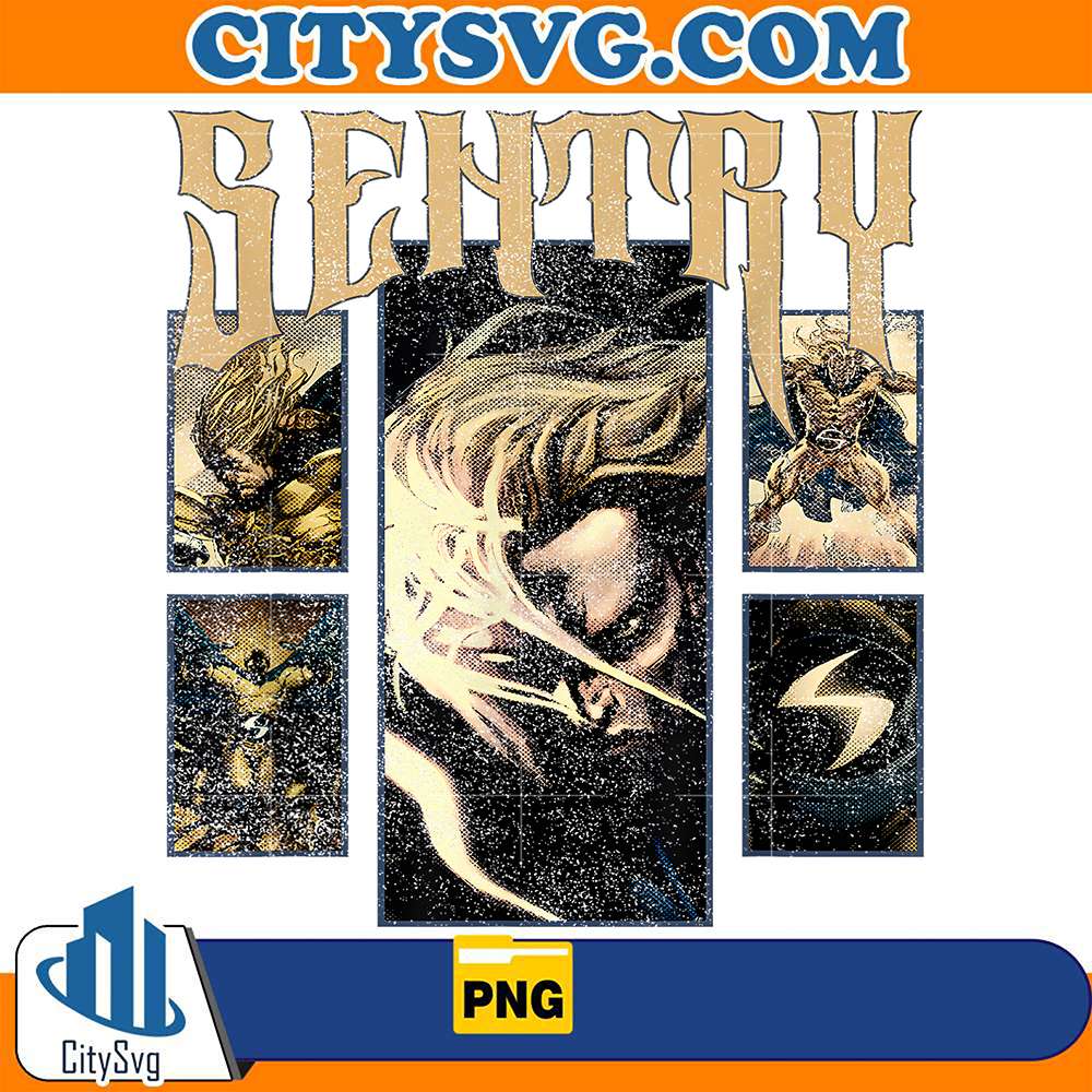 Marvel Comics Retro Classic Sentry Multiple Panel Png – CITYSVG