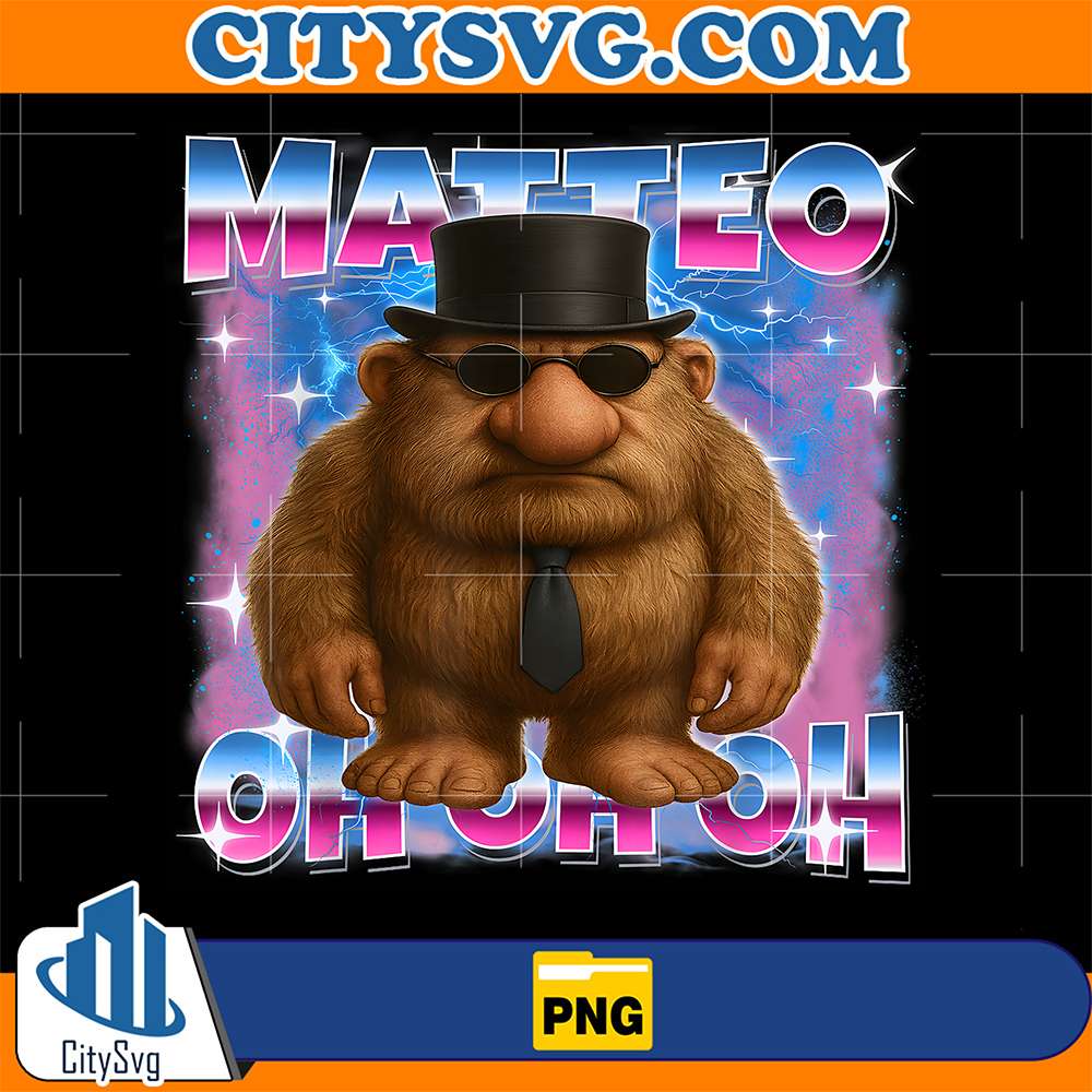 Matteo Oh-Oh-Oh Italian Brainrot AI Generated Png – CITYSVG