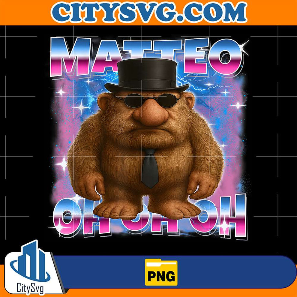 Matteo Oh-Oh-Oh Italian Brainrot AI Generated Png – CITYSVG