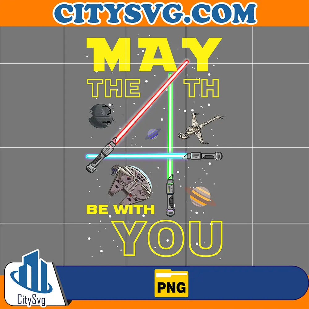 May The 4th Be With You Png, May The Fourth Be With You Png, Cartoon 4 ...