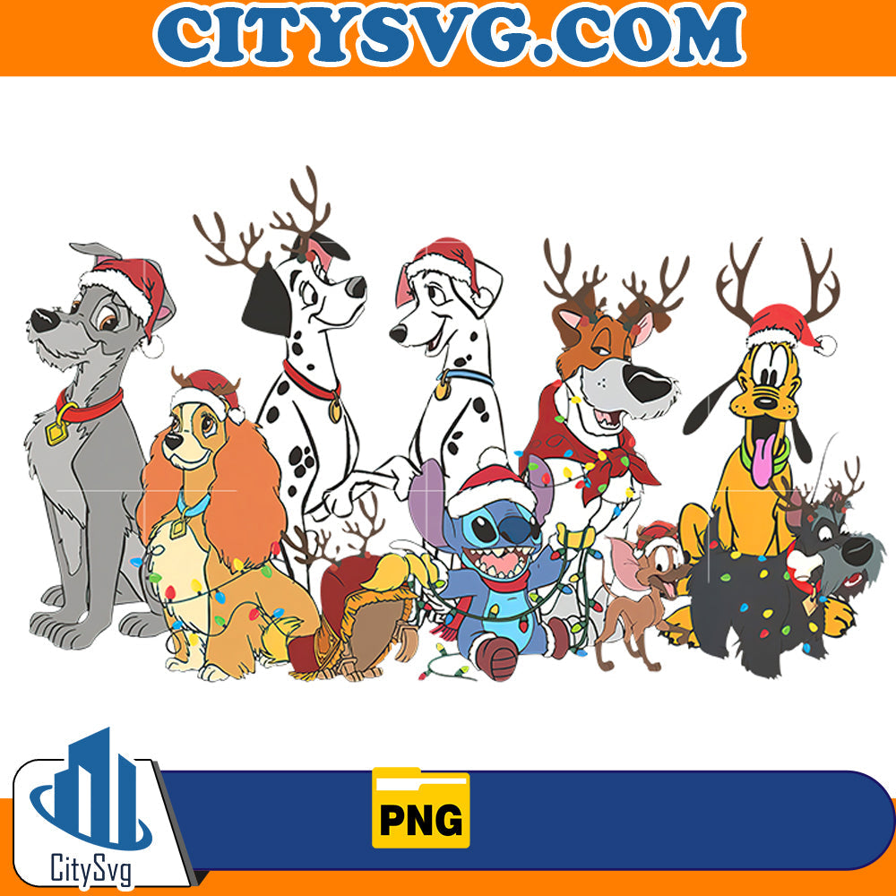 Merry Christmas Disney Dogs Png – CITYSVG