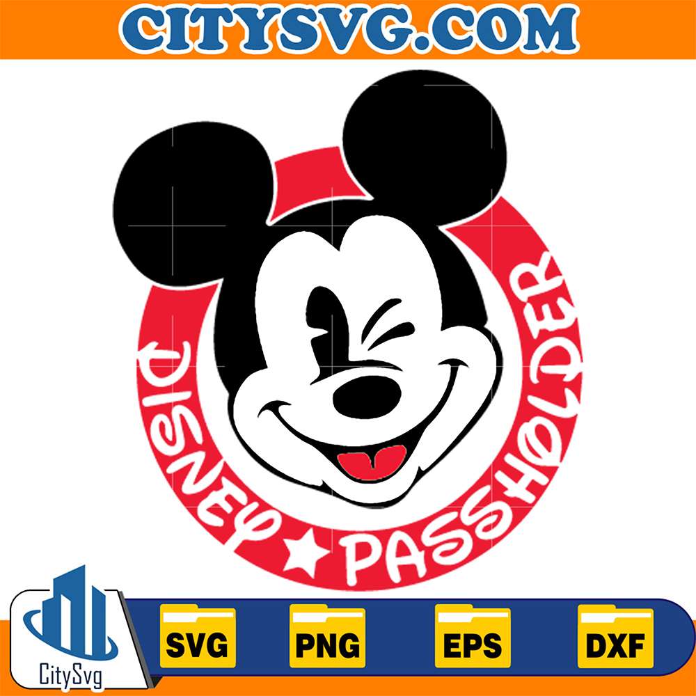 Mickey Passholder Svg – CITYSVG
