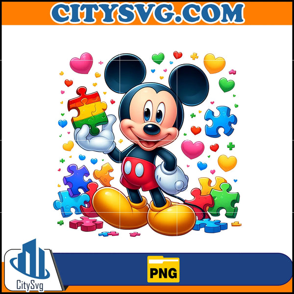 Mickey Autism Png, Autism Cartoon Png, Autism Awareness Png, Be Kind P ...