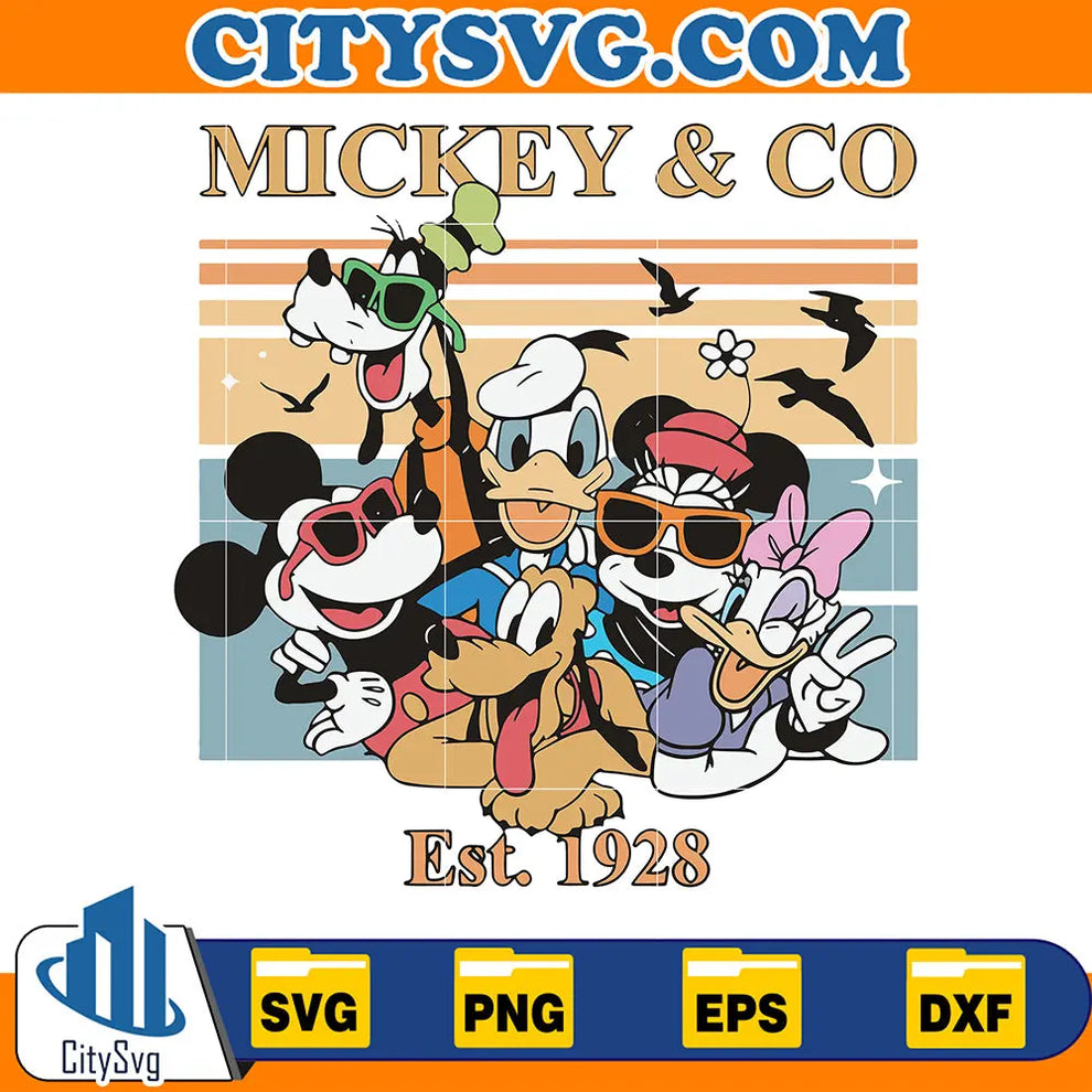 Mickey & Co Est. 1928 Svg, Mickey and Co. Est. 1928 Svg, Disney Summer ...