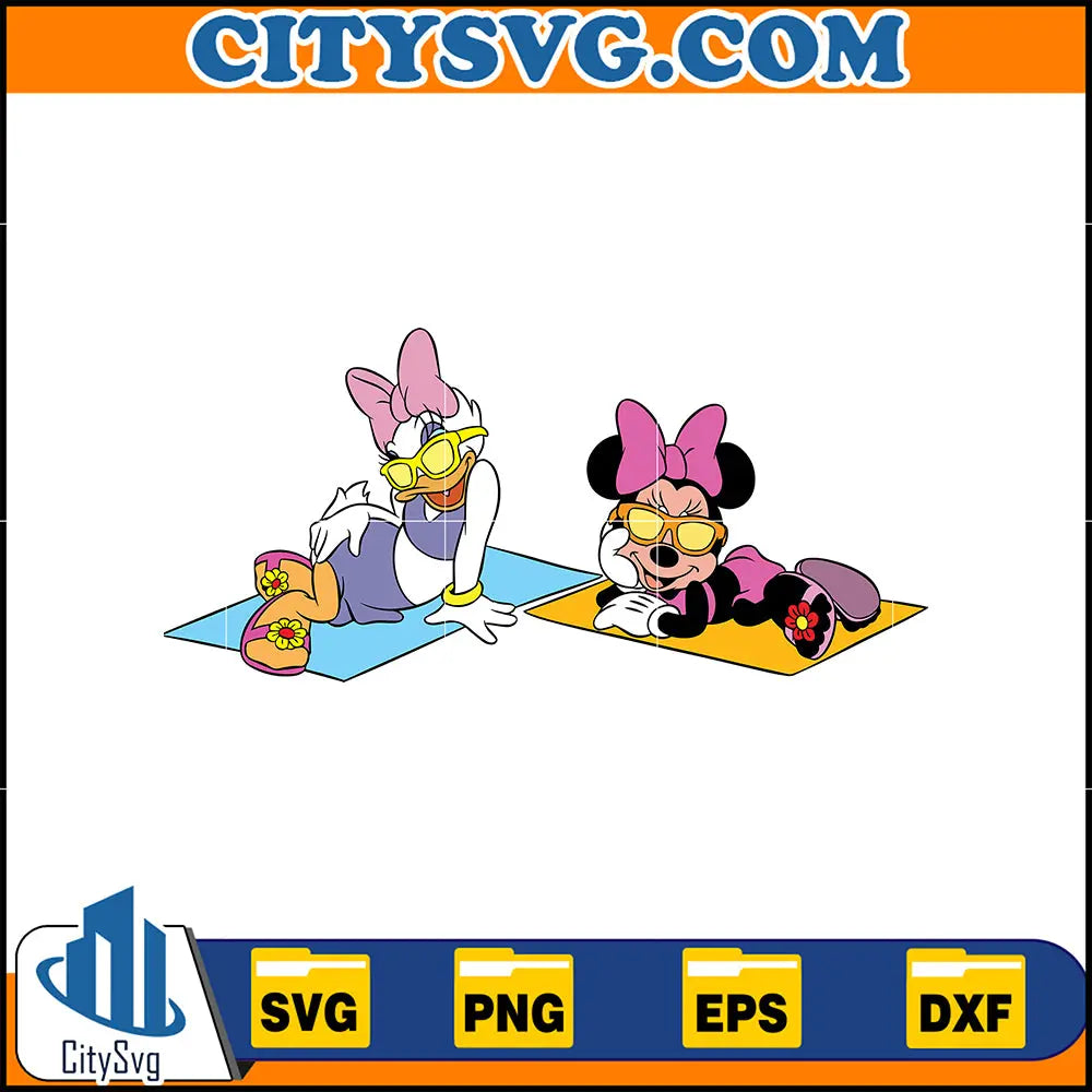 Minnie Daisy Summer Svg, Mickey Summer Svg, Summer Time Svg, Mickey Fr ...