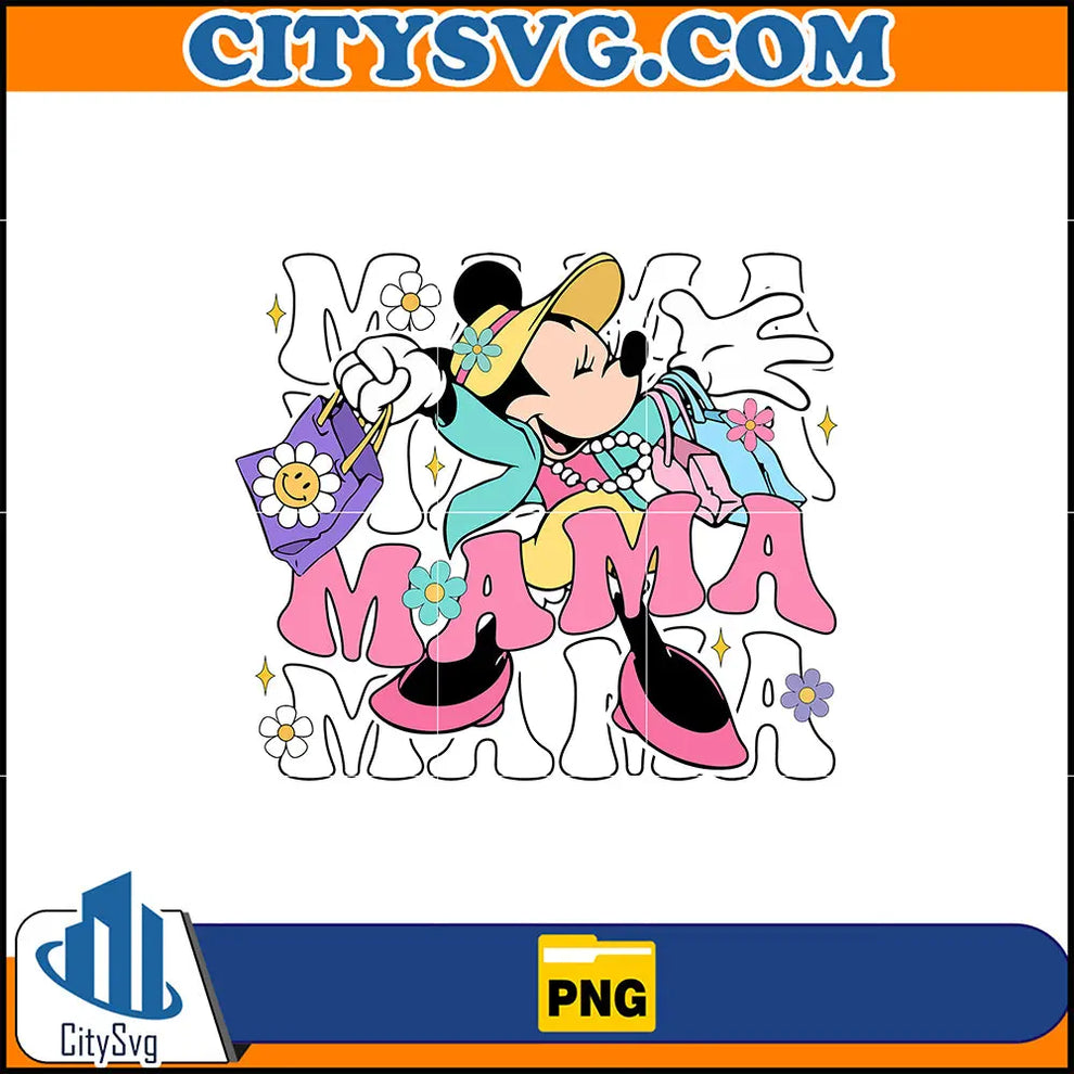 Minnie Mama Png, Mouse Mama Png, Mickey Mom Club Png, Retro Cartoon Mo ...
