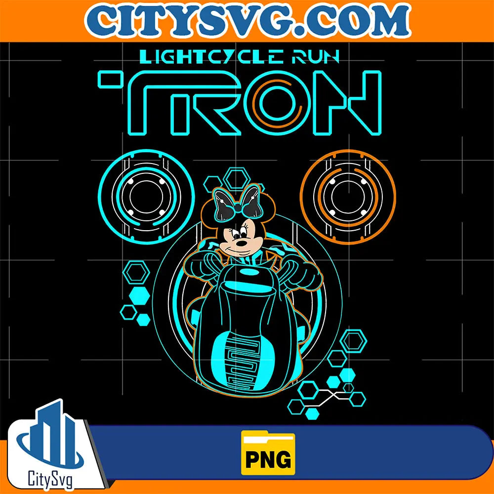 Minnie Tron Lightcycle Run Ride Png – CITYSVG