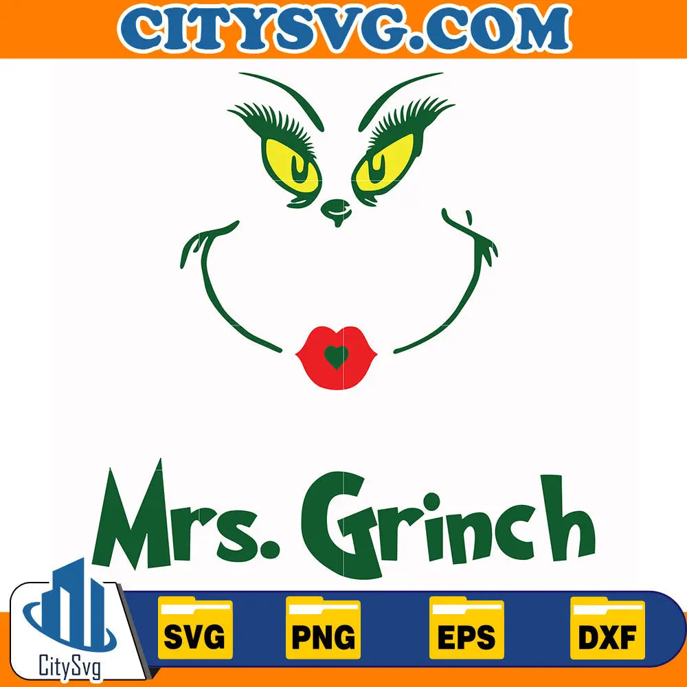 Mrs. Grinch Svg – CITYSVG