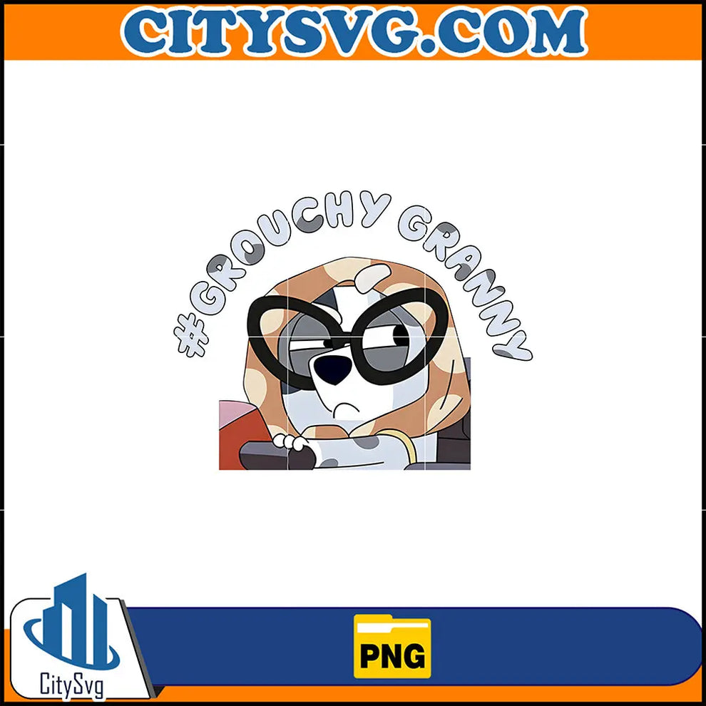 Muffin Grouchy Granny Png, Bluey Family Matching Png, Instant Download ...