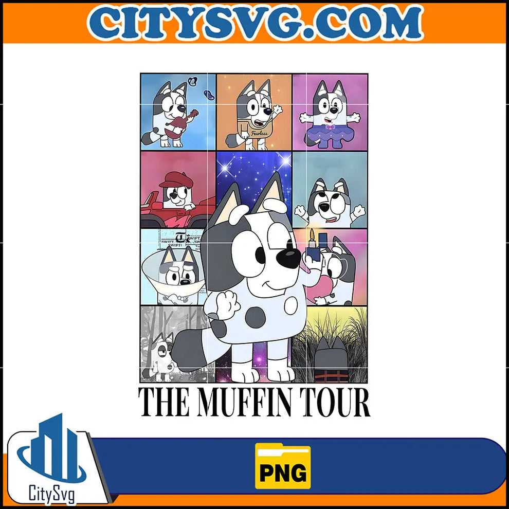 Muffin The Eras Tour Png, Bluey Family Matching Png, Instant Download ...