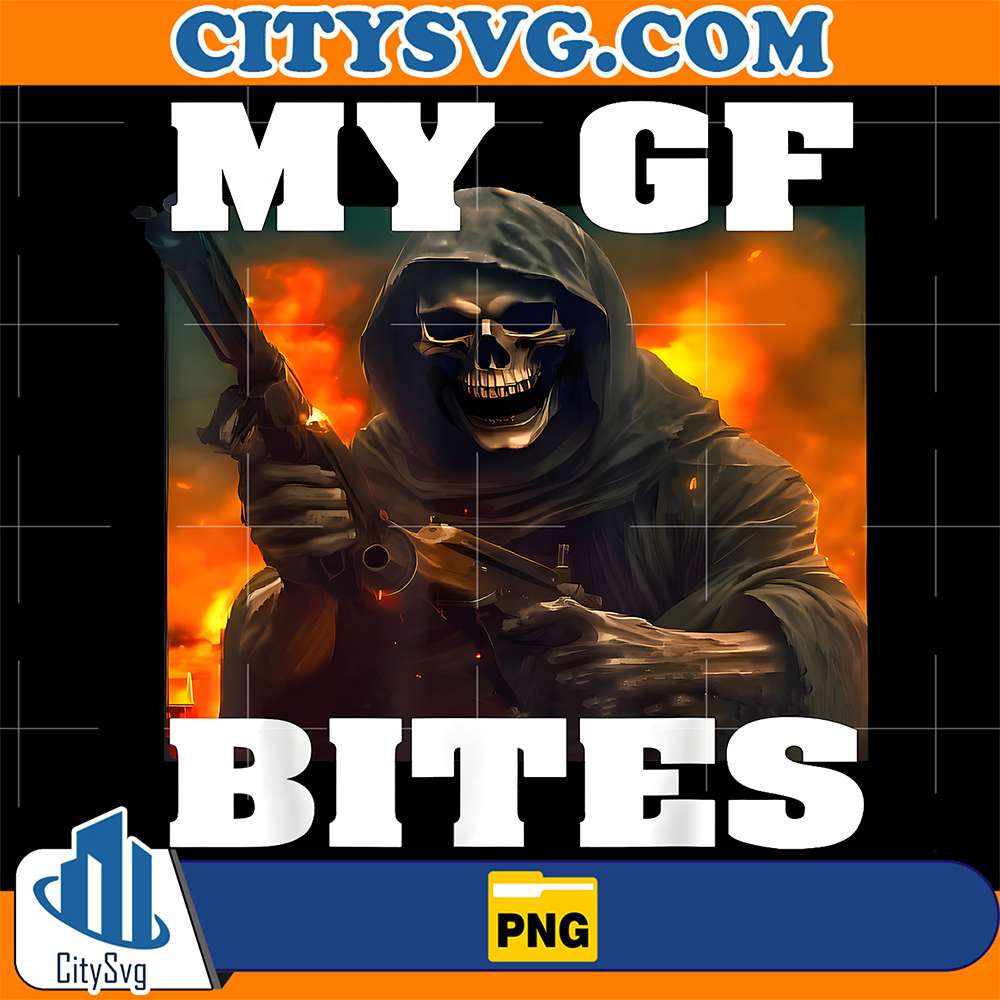 My GF Bites Meme Skeleton Png – CITYSVG
