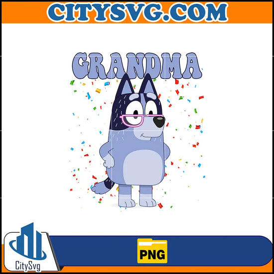 Nana Grandma Png, Bluey Family Matching Png, Instant Download – CITYSVG