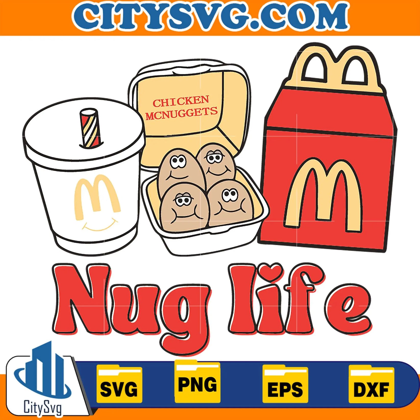 Nug Life McDonald's Svg – CITYSVG