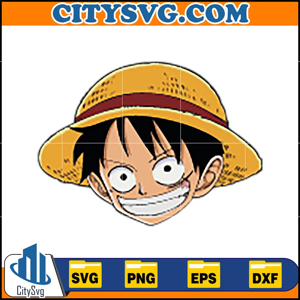 Monkey D. Luffy One Piece Svg, Anime Layered Svg, Anime Svg, One Piece ...