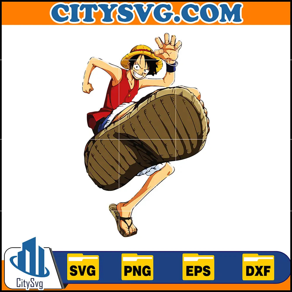 Monkey D. Luffy One Piece Svg, Anime Layered Svg, Anime Svg, One Piece ...