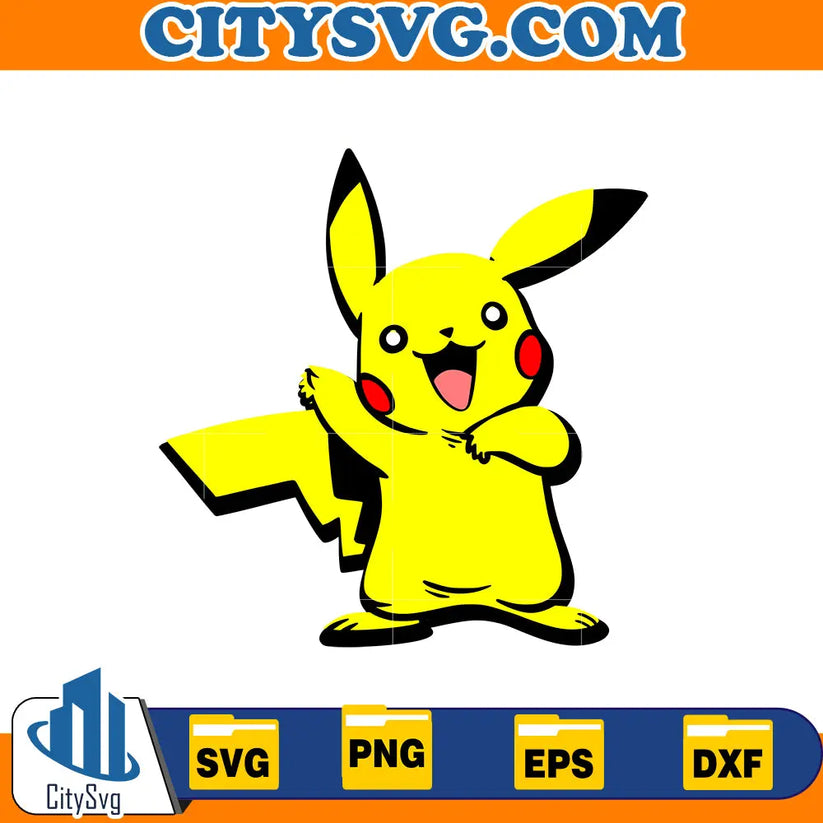 Pikachu Svg, Pokemon Cricut Vector – CITYSVG