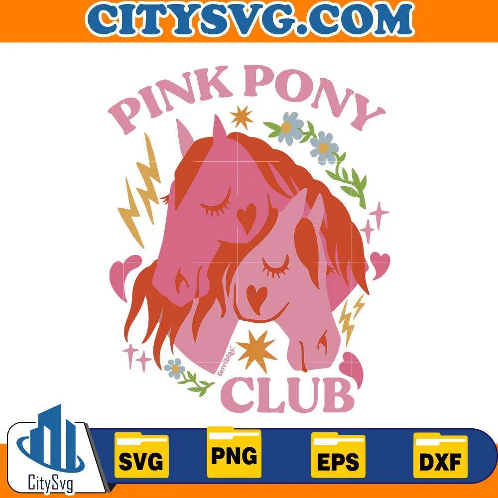 Pink Pony Club svg – CITYSVG