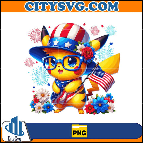 Pokemon 4Th Of July Png, Funny Cartoon Fourth Of July Png, Cartoon Ind ...