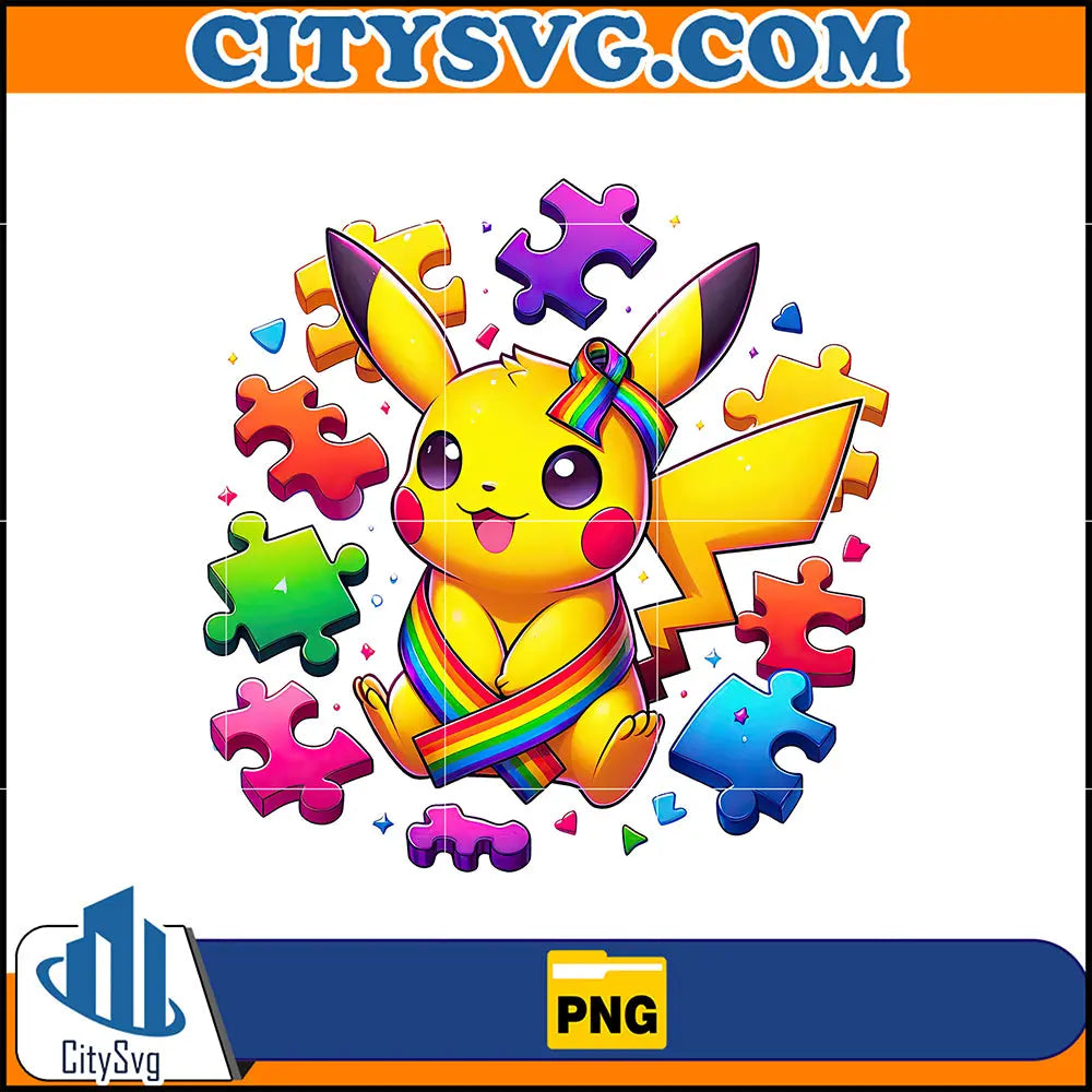 Pokemon Autism Cartoon Png, Autism Awareness Png, Awareness Png, Be Ki ...