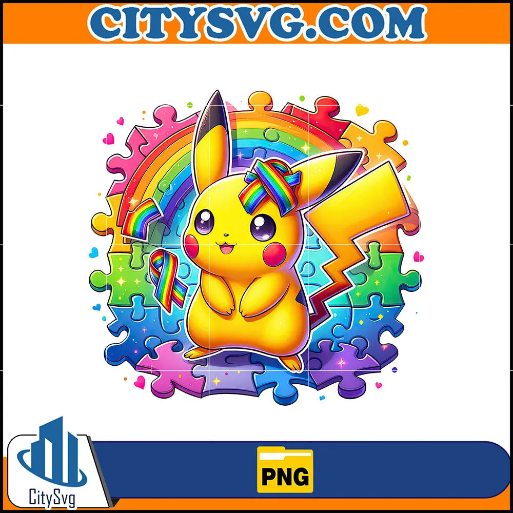 Pokemon Autism Cartoon Png, Autism Awareness Png, Awareness Png, Be Ki ...
