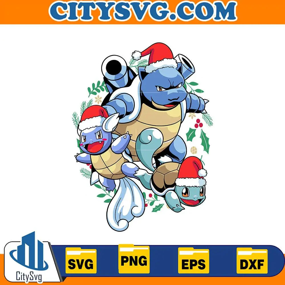 Pokemon Blastoise And Weedle Christmas Svg – CITYSVG