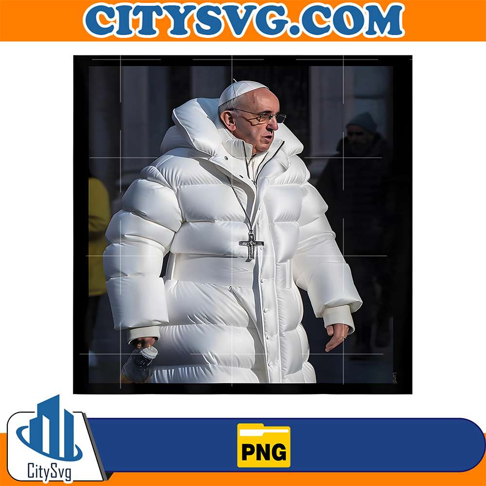 Pope Francis - Puffer Jacket Png – CITYSVG