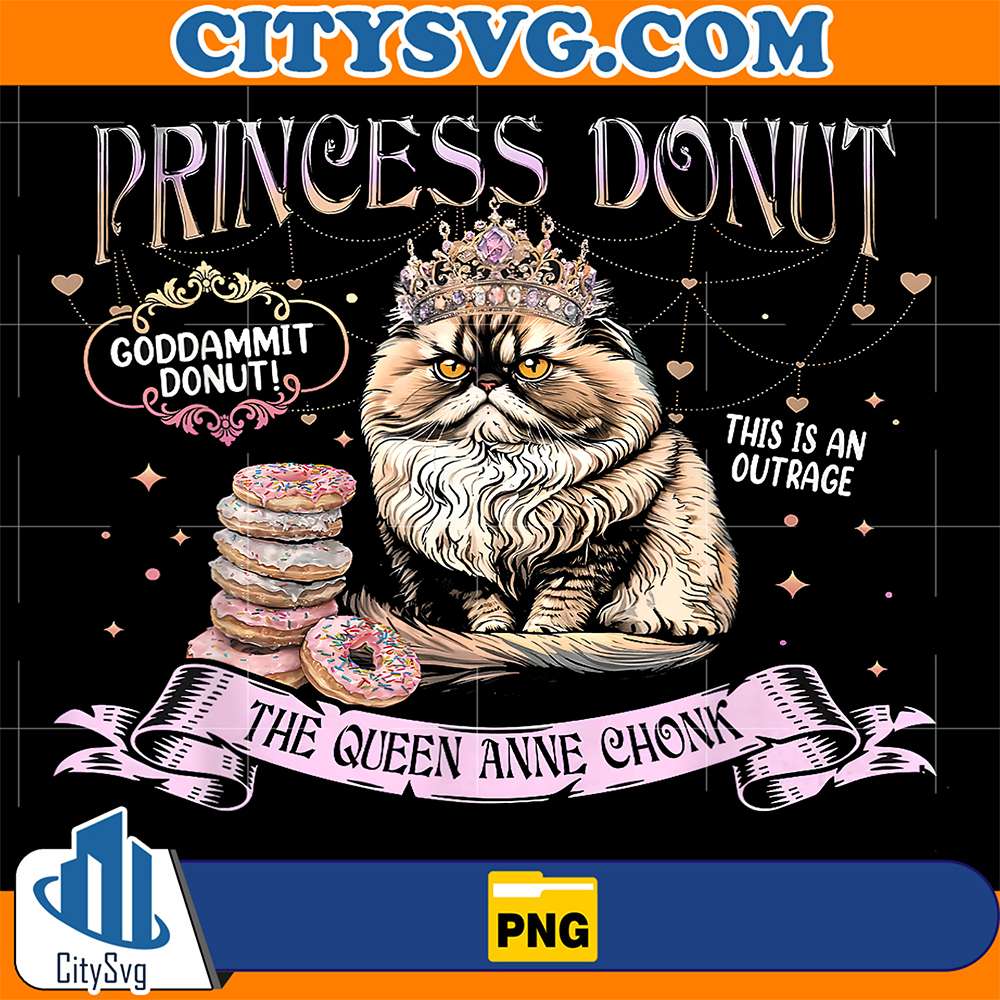 Princess Donut The Queen Anne Chonk Png – CITYSVG