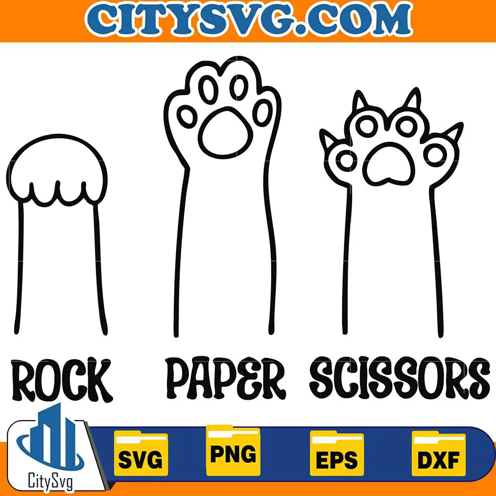 Rock Paper Scissors Svg – CITYSVG