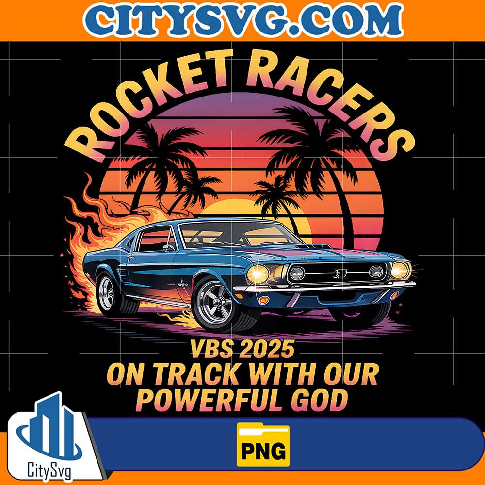 Rocket Racers Vbs 2025 On Track With Our Powerful God Png – CITYSVG