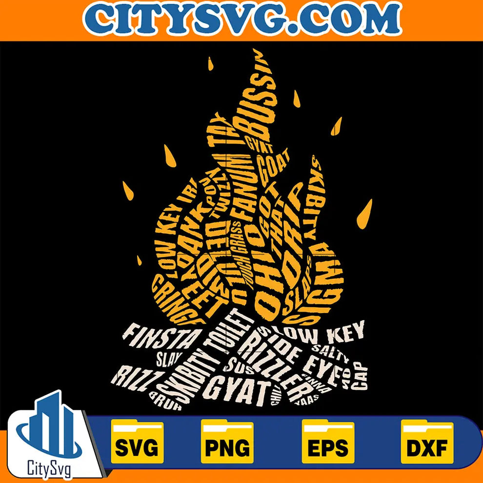 Skibity Toilet Funny Viral Influencer Brain Rot Slang Gen Z Svg – CITYSVG