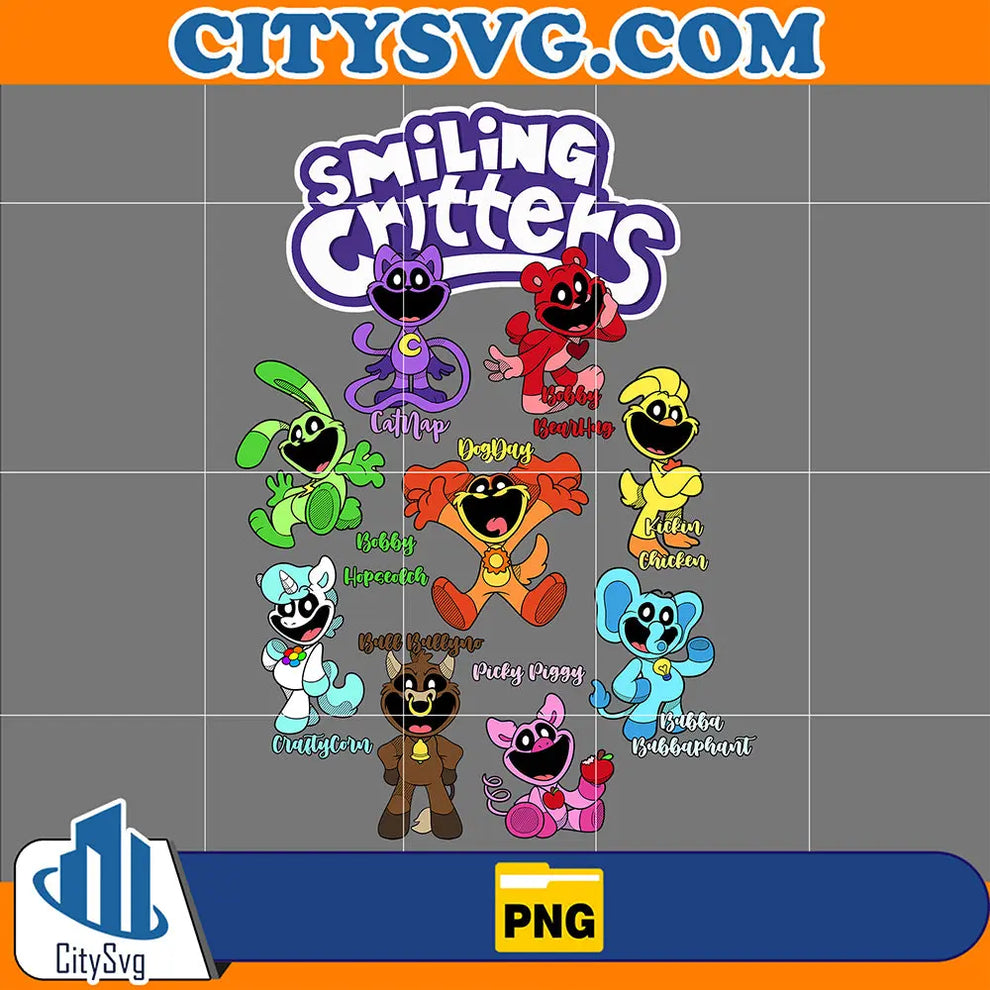 Smiling Critters Png, Playtime Friends Png, Smiling Critters Catnap Su ...