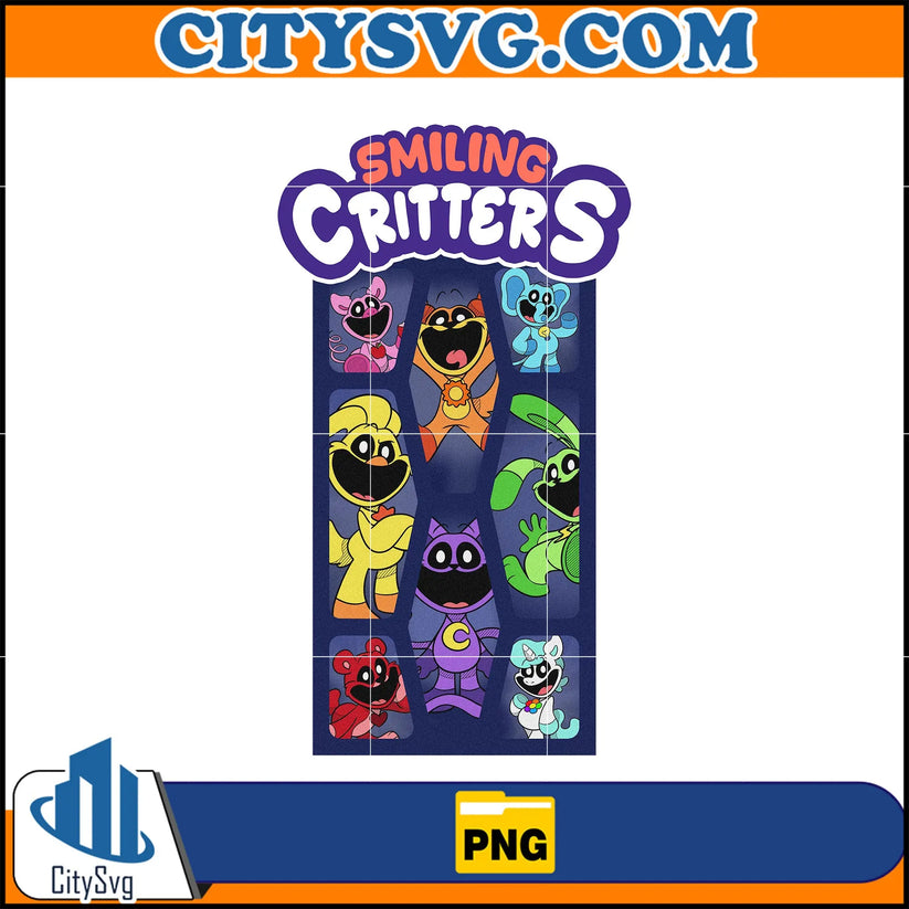 Smiling Critters Png, Print Smiling Critters Png, Sublimation Png, Pop ...