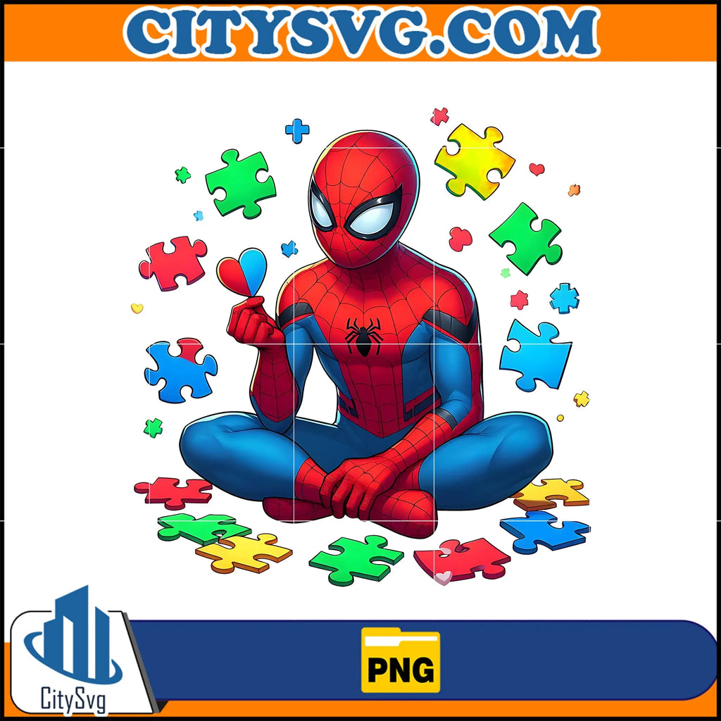 Spider Man Autism Png, Autism Cartoon Png, Autism Awareness Png, Be Ki ...